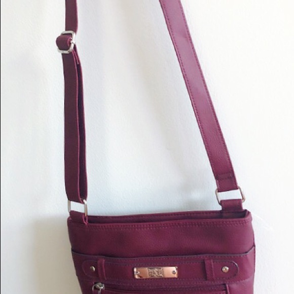 Bags | Maroon Crossbody Purse | Poshmark